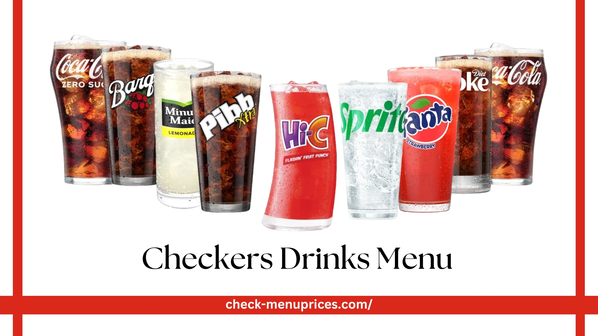 👉🏼🥤Checkers Drinks Menu with Prices ( Refreshing Sodas )