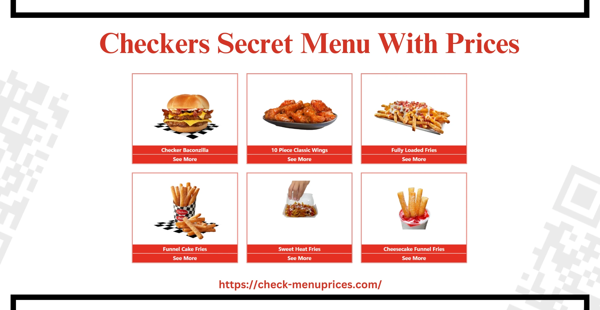 Checkers Secret Menu with Prices ( 2025 ) Hidden Fast-Food