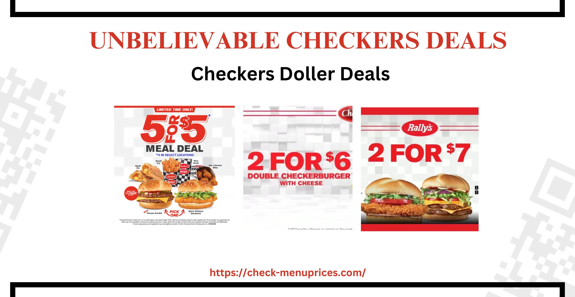 Best Rally’s & Checkers Deals and Limited-Time Offers